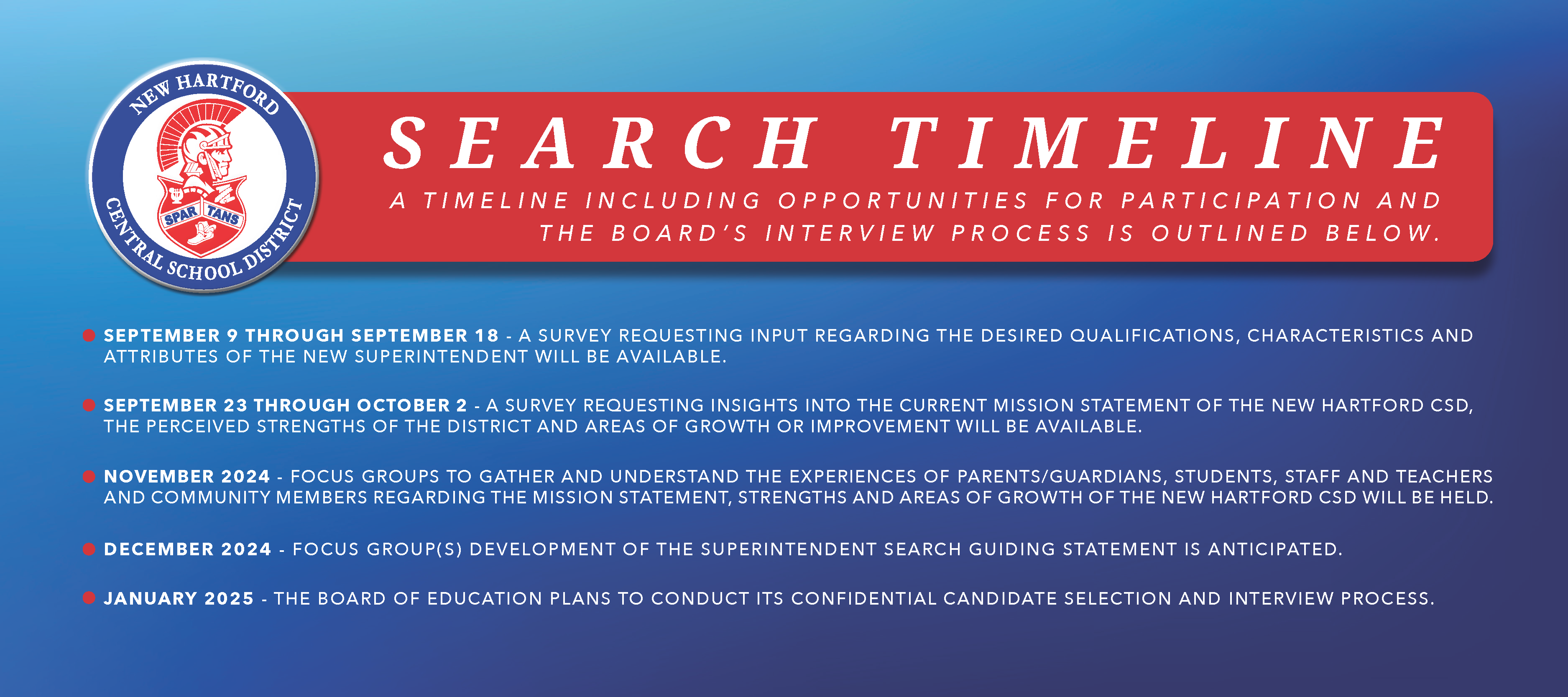 Superintendent Search - New Hartford Central School District